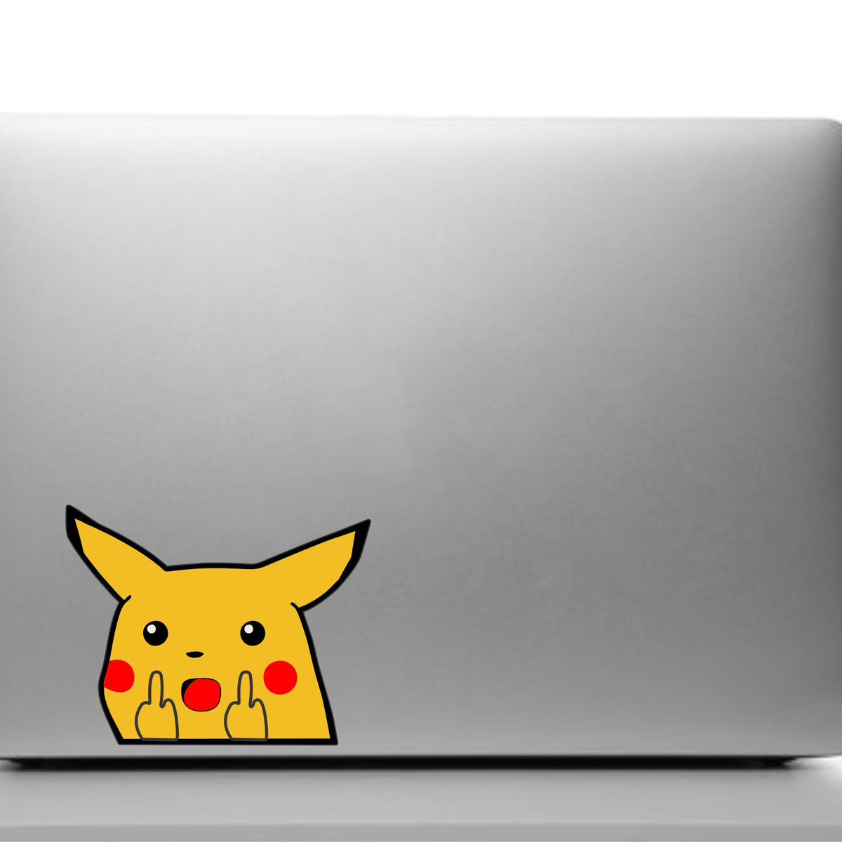 Pikachu Suprise Meme Middle Finger Peeker – Decal Fusion
